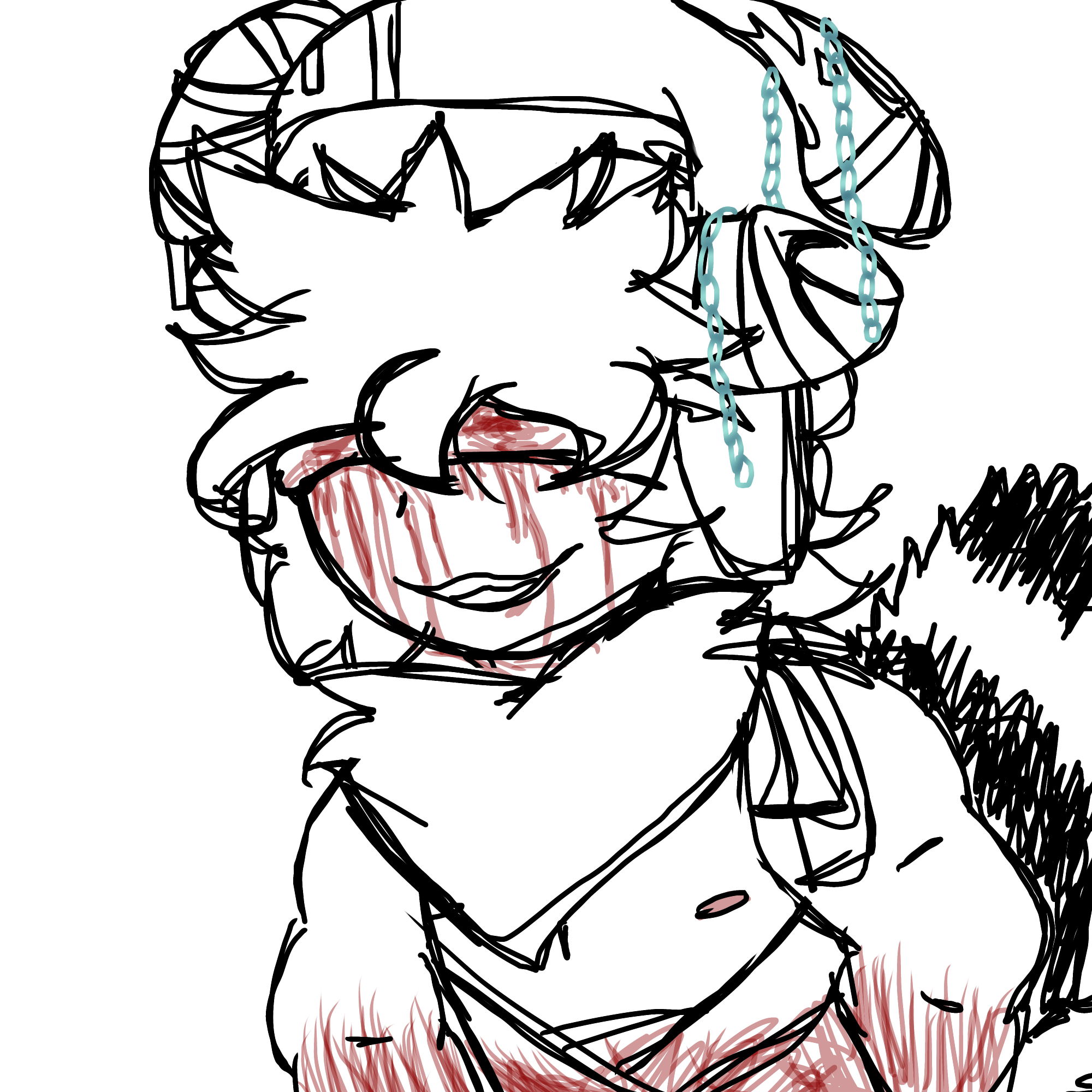 raccoon looking bastard - ibisPaint