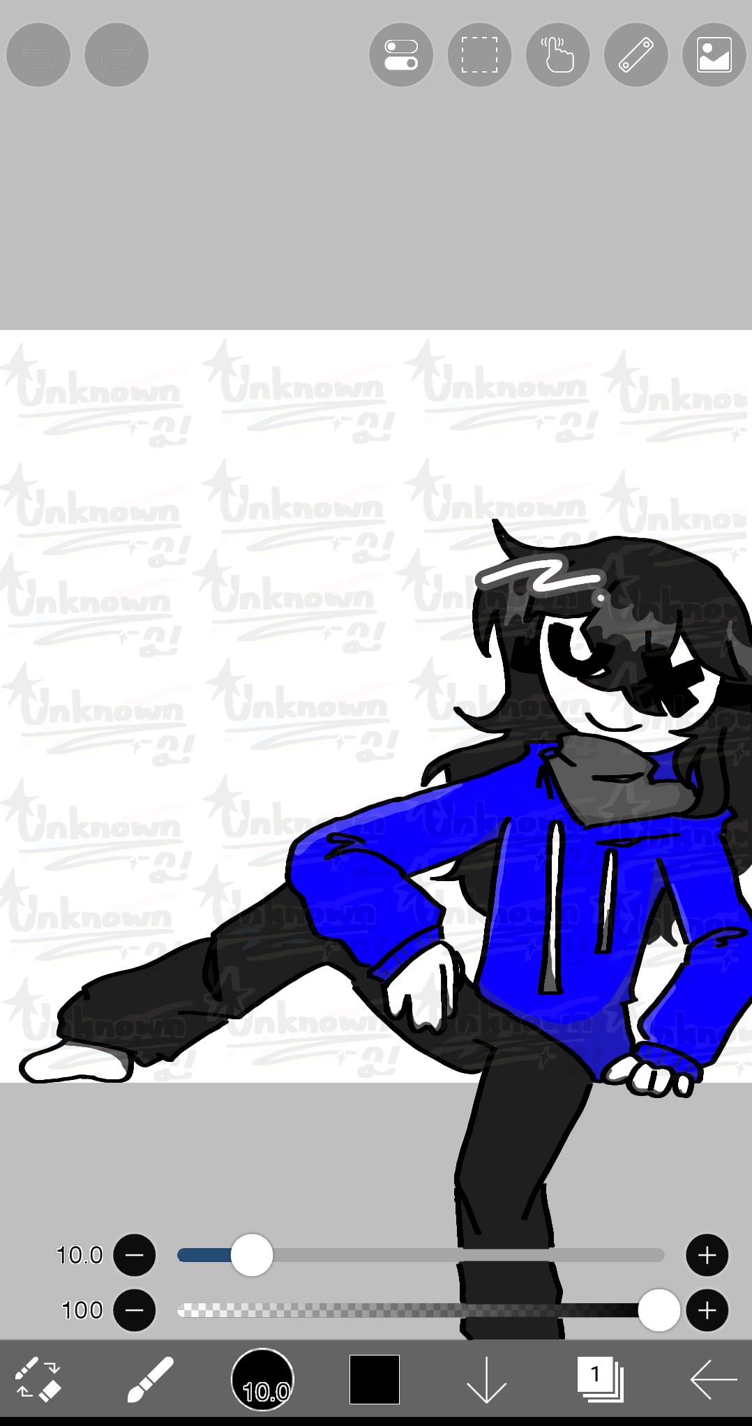 How tf did she got out of the canvas - ibisPaint