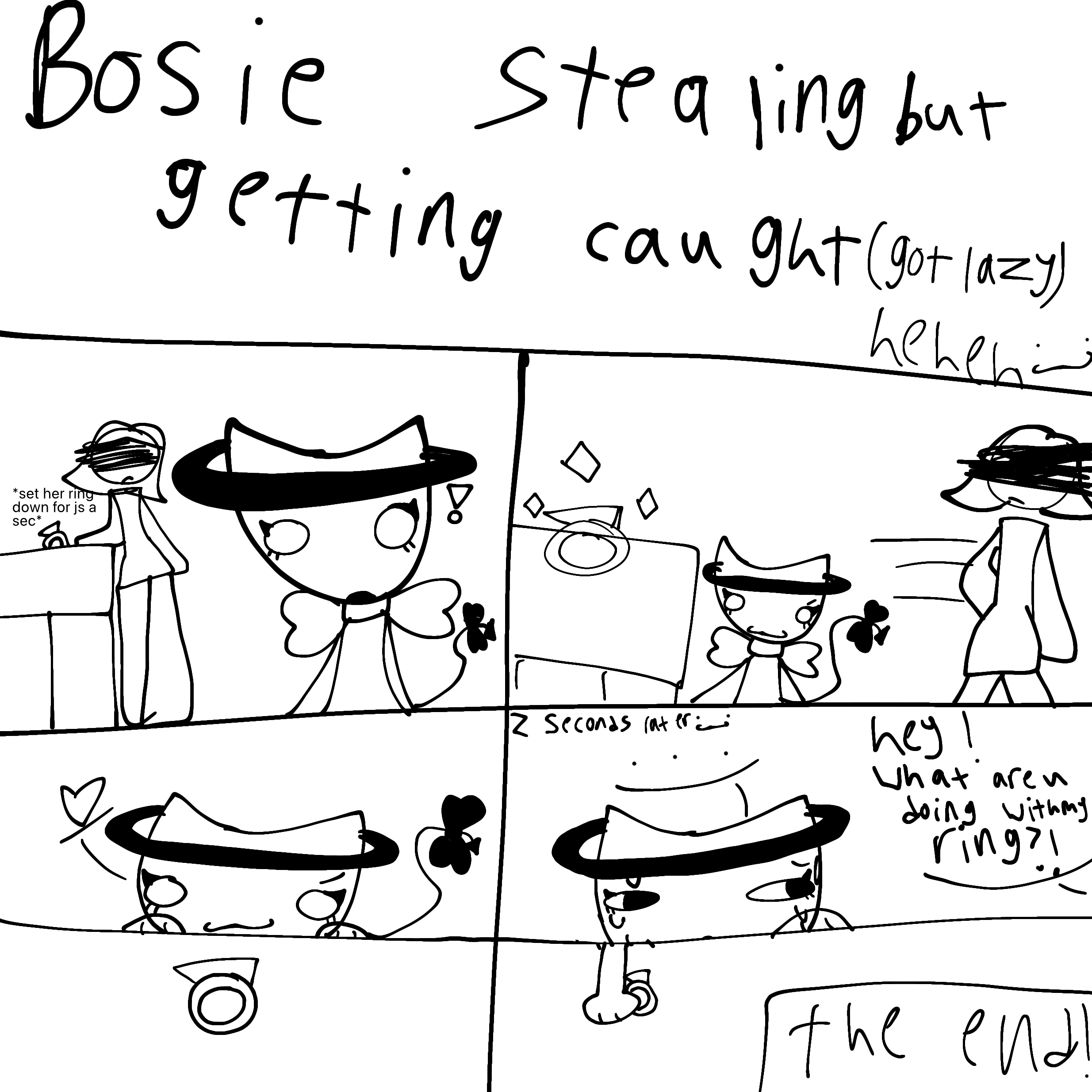 Bosie stealing but getting caught lol - ibisPaint