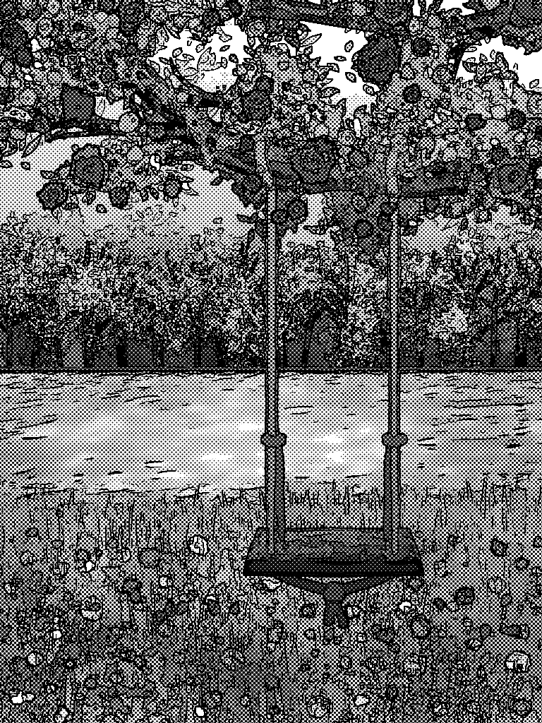 Swing and flowers2 - ibisPaint