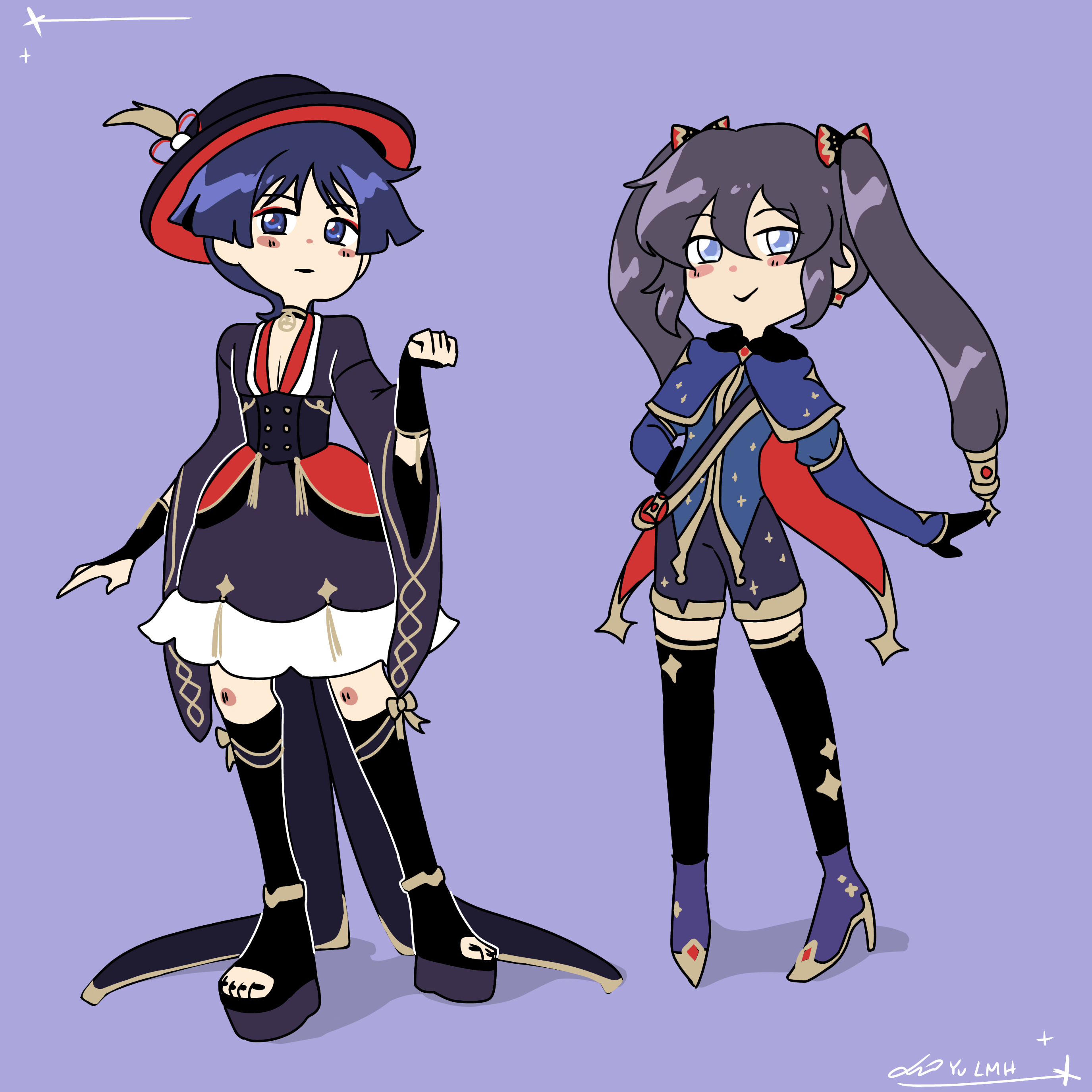 scara and mona - ibisPaint