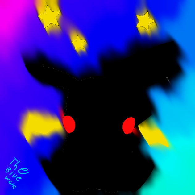 shadow Pikachu - ibisPaint