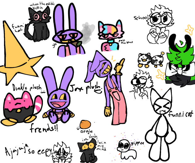 random doodles (colored!!) - ibisPaint
