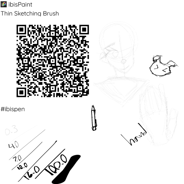 Thin Sketching Brush - ibisPaint