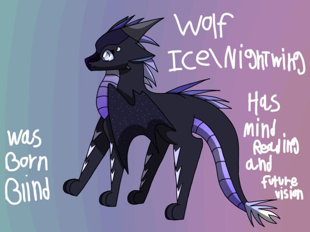 WOF, Ice-NightWing Hybrid, Wolf. - ibisPaint