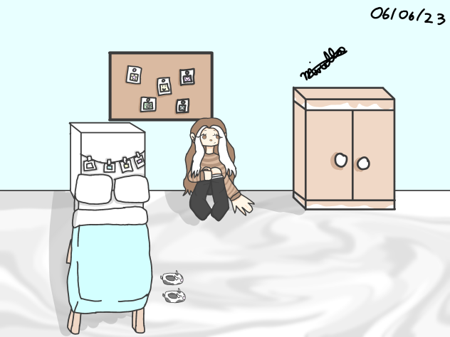 Quarto da Luna. Luna's bedroom - ibisPaint