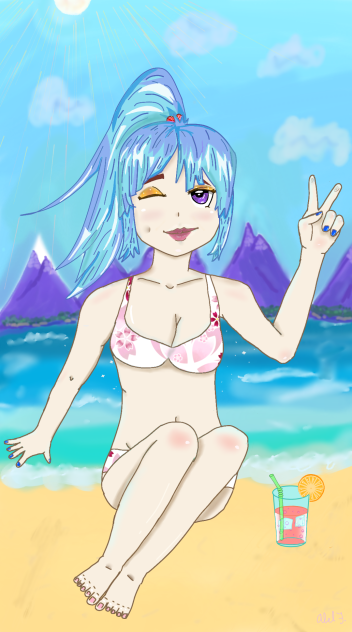 Pastel Beach - ibisPaint