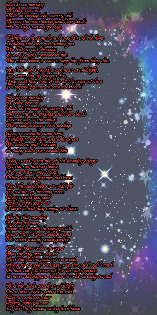 And the ducks quack at midnight(poem 19) - ibisPaint