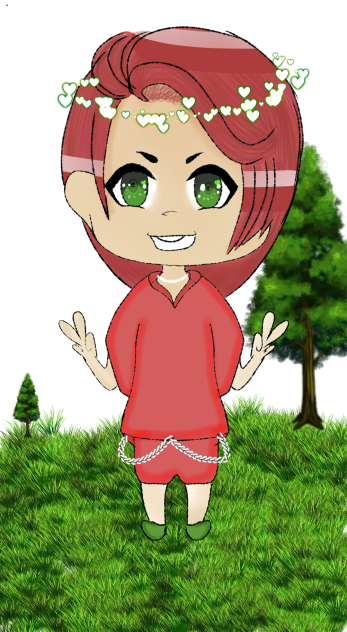 Tomato-chan in field - ibisPaint