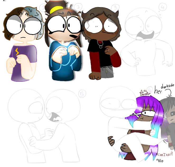 Scared collab - ibisPaint