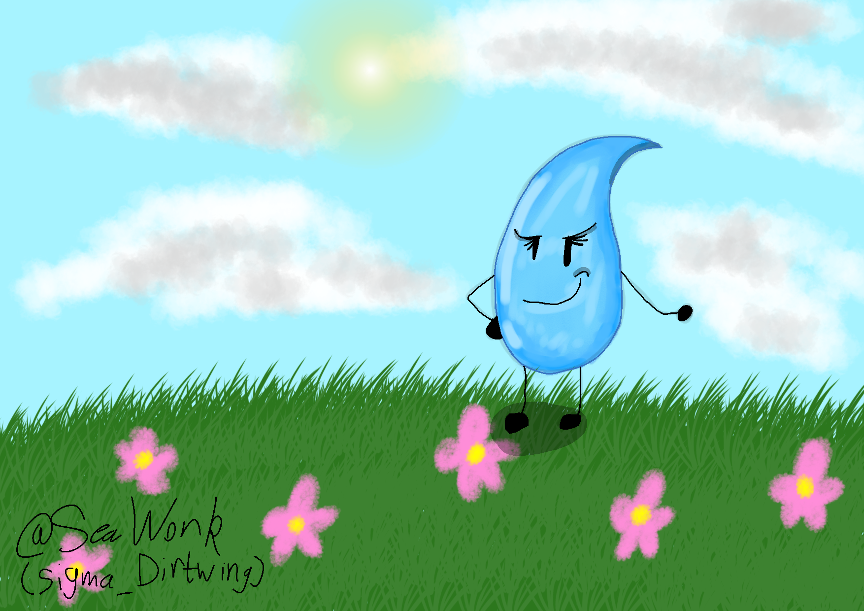 Teardrop fanart-Bfdi - ibisPaint