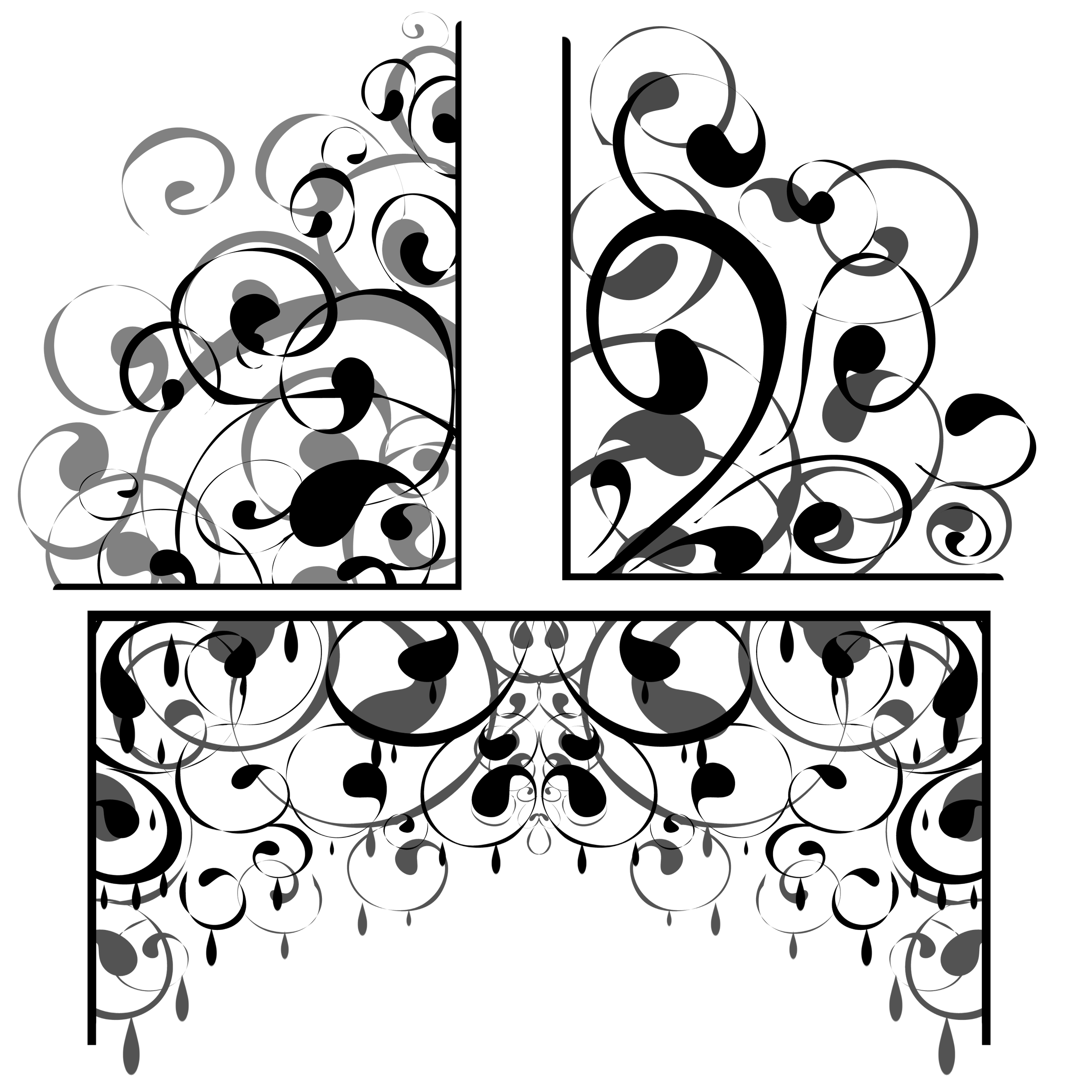 Curly Vine border - ibisPaint