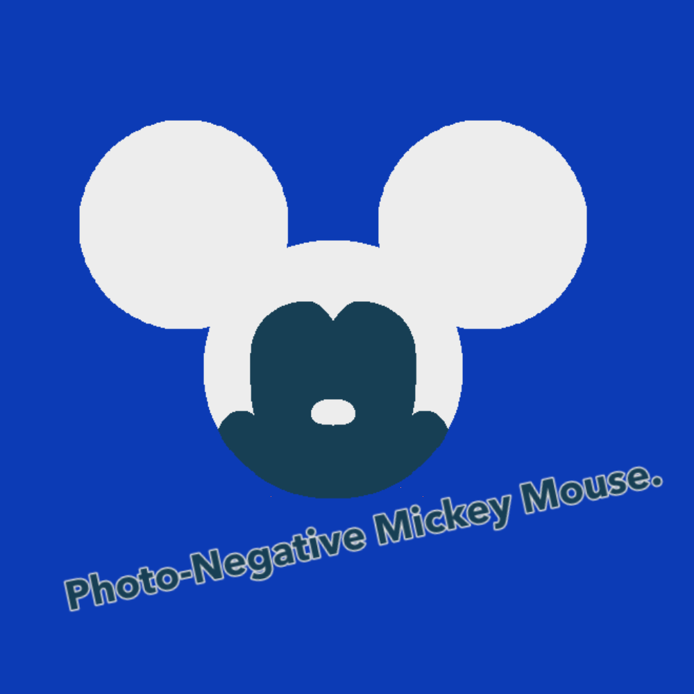 Photo-Negative Mickey Mouse.3 - ibisPaint