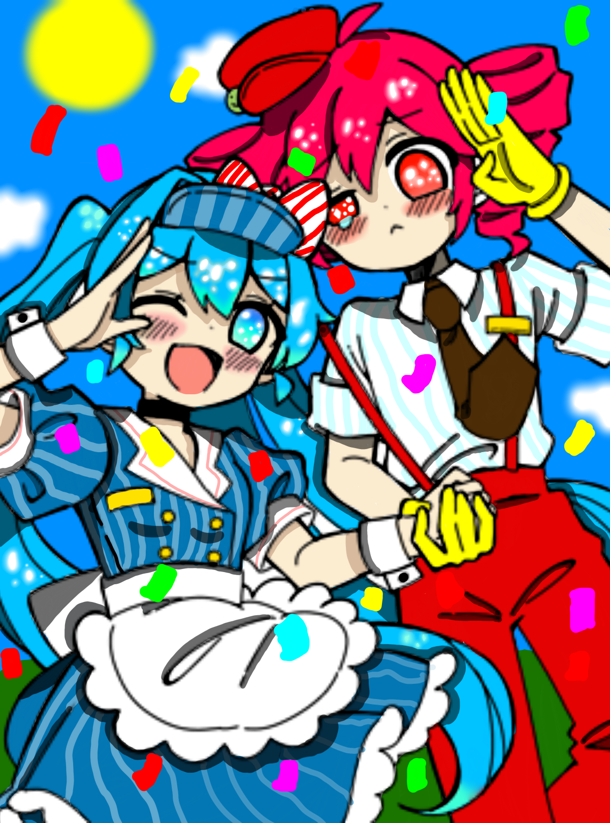 Miku and teto! - ibisPaint