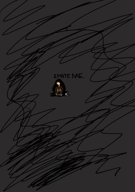 I hate me. - ibisPaint