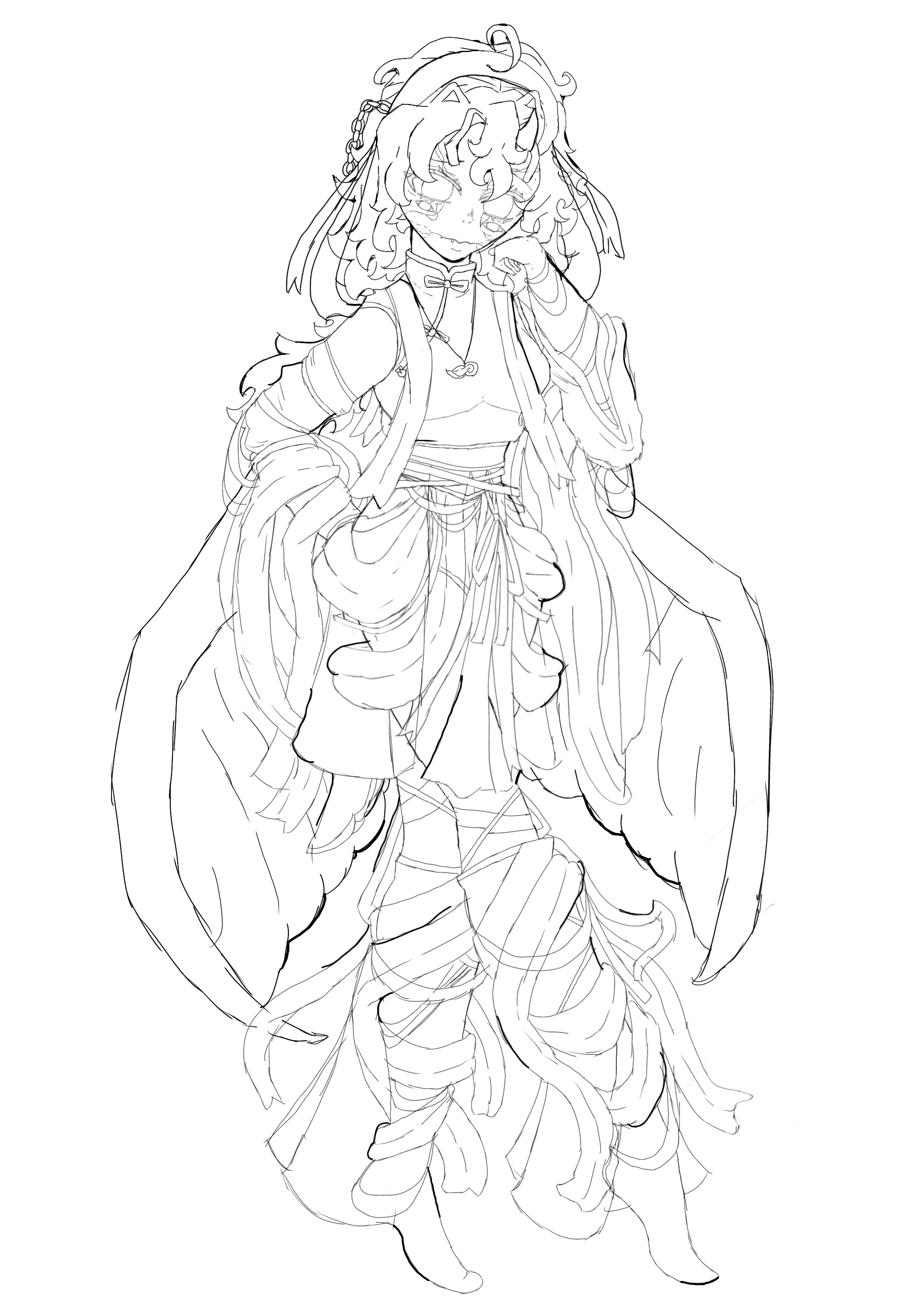 WIP of surei as a demon— - ibisPaint