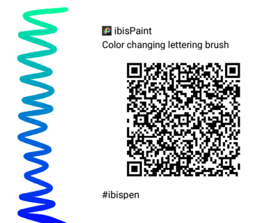 Color changing lettering brush - ibisPaint