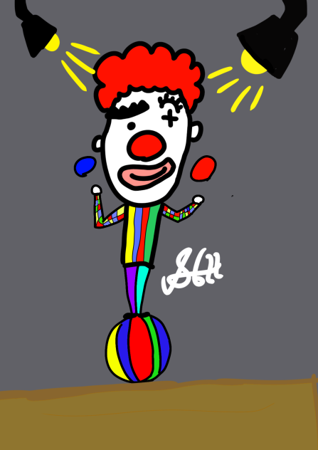 funky clown👀 - ibisPaint
