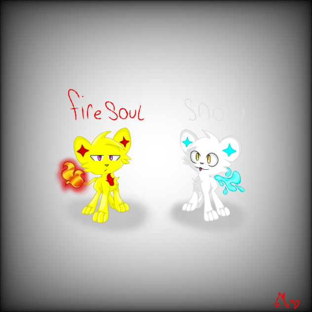 fire and snow shinx - ibisPaint