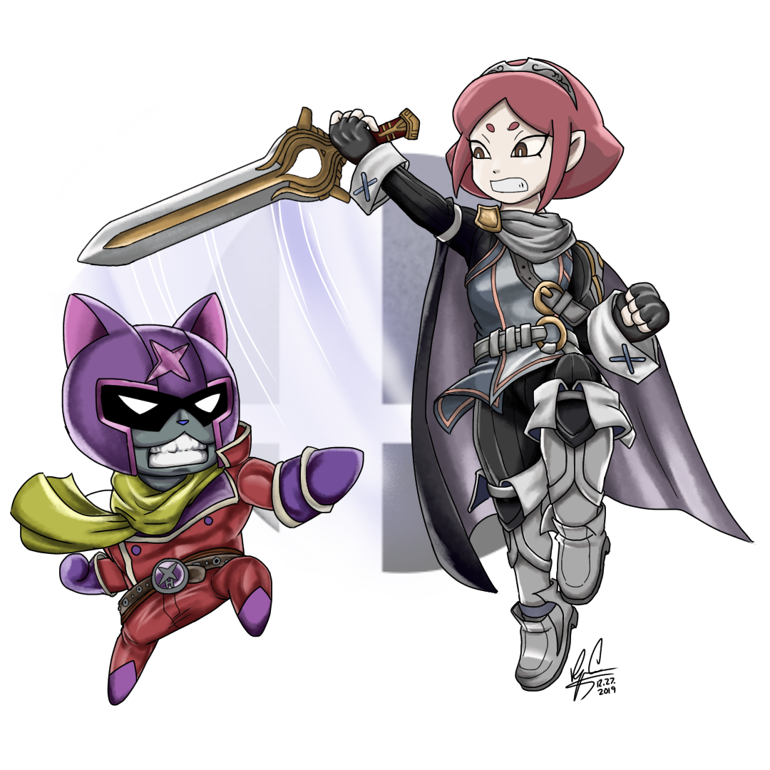 Tenguriginal (alt) vs. Hovernyan(alt) - ibisPaint