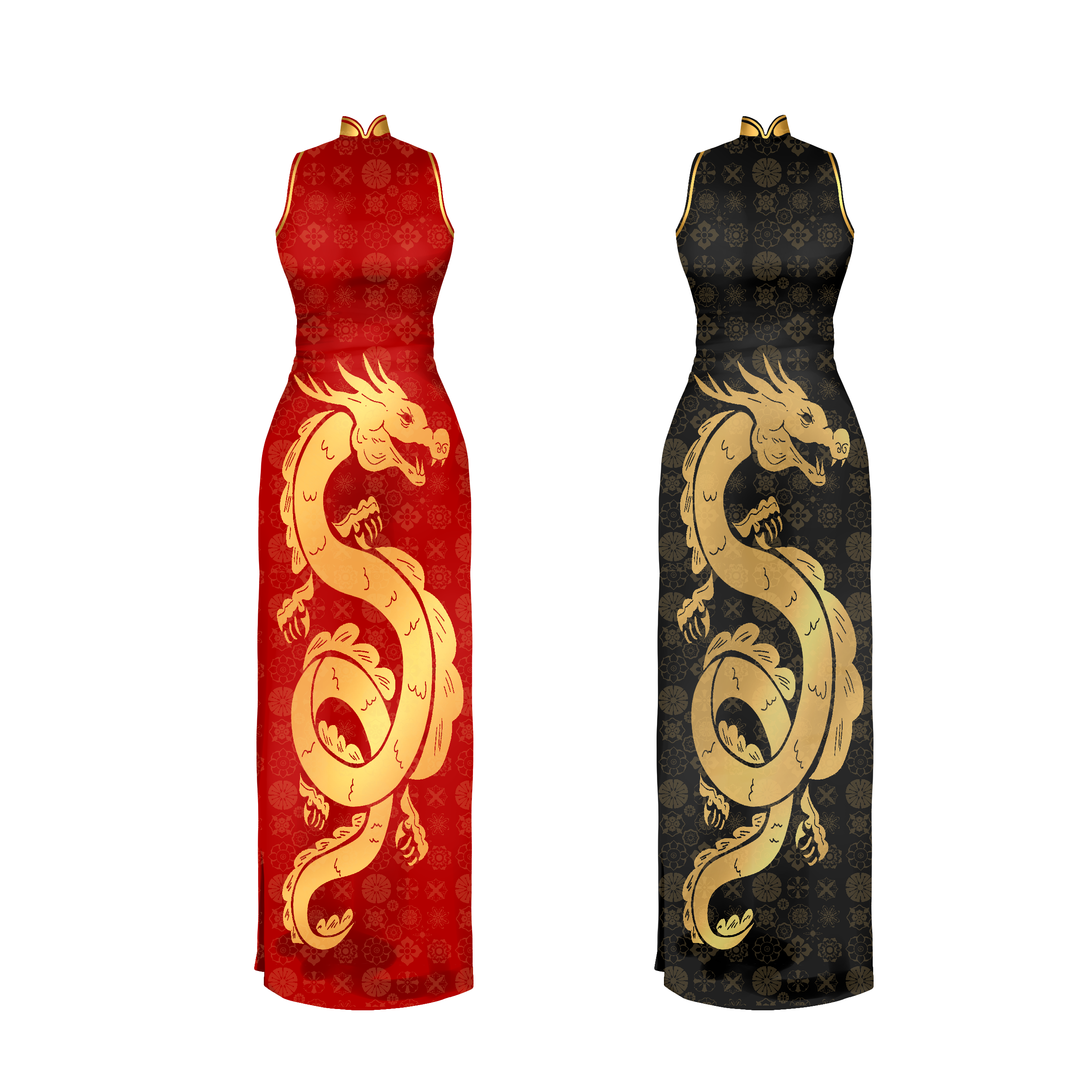 Chinese Silk Dress - ibisPaint