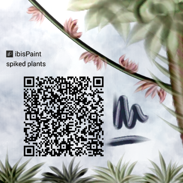 Spiked plant brush - ibisPaint