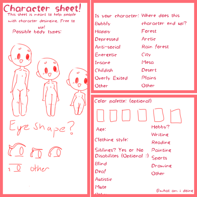 Character help sheet - ibisPaint