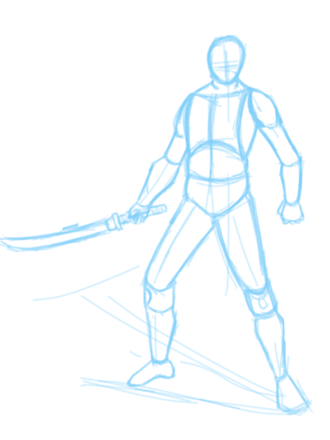 samurai pose - ibisPaint