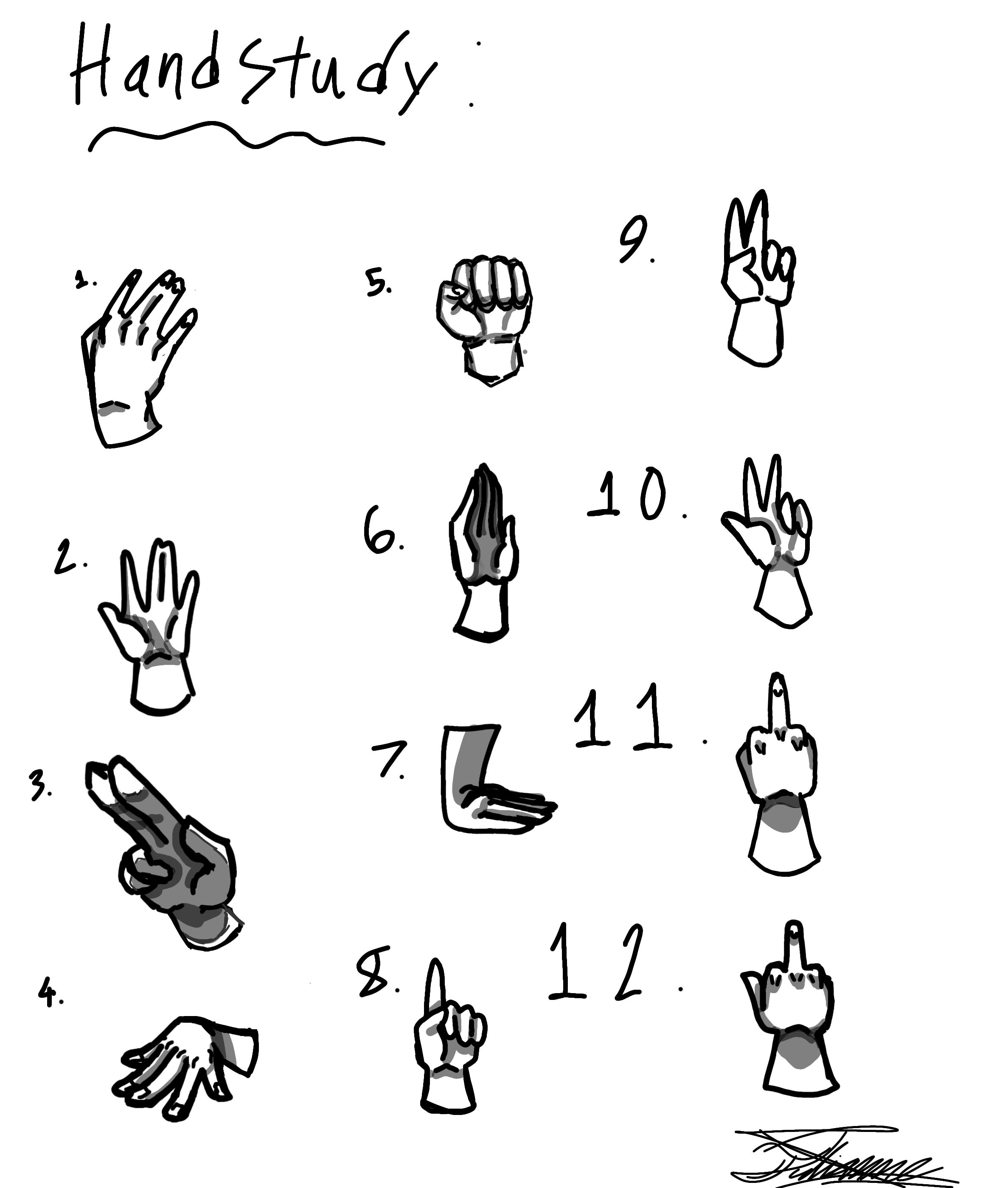 Hand study - ibisPaint