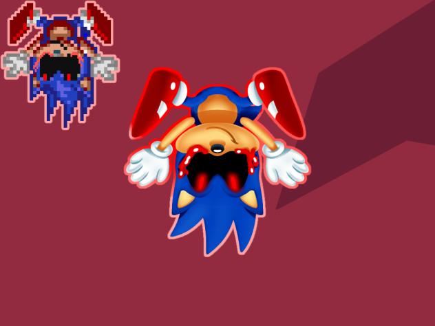 Sonic.exe Edit Redraw - ibisPaint