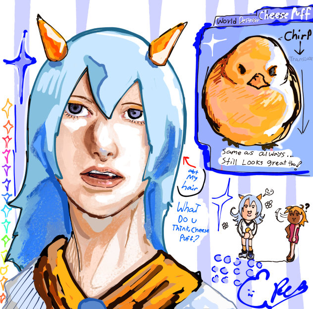 𝙲𝚑𝚎𝚎𝚜𝚎 𝚙𝚞𝚏𝚏 𝚝𝚑𝚎 𝚠𝚘𝚛𝚕𝚍 𝚍𝚎𝚜𝚝𝚛𝚘𝚢𝚎𝚛 - ibisPaint