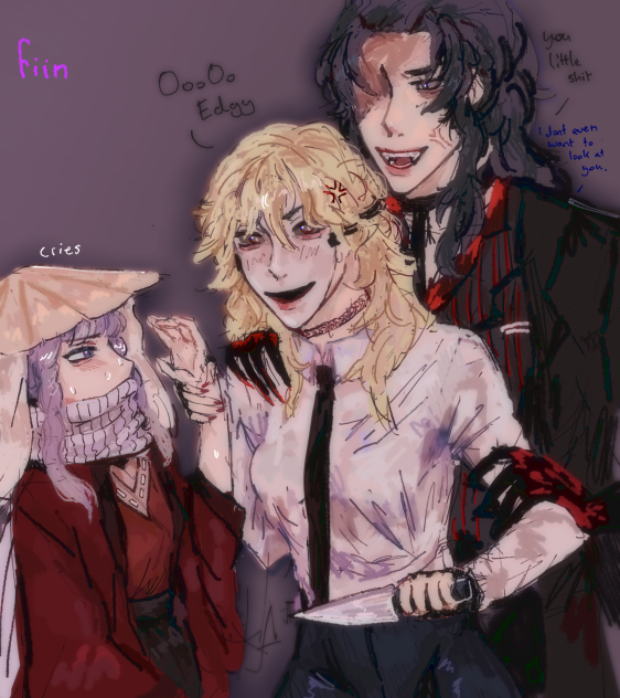 violently sobs inside - ibisPaint