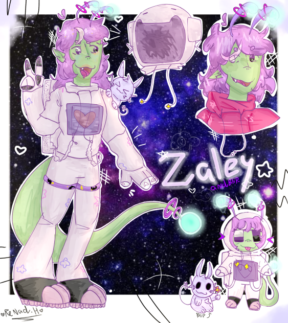 Zaley Ref Sheet (Kind of). - ibisPaint