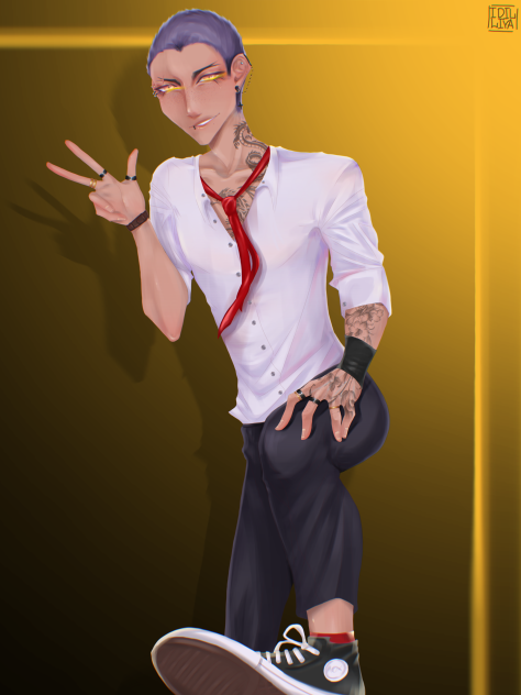 Cool guys only wear converses - ibisPaint