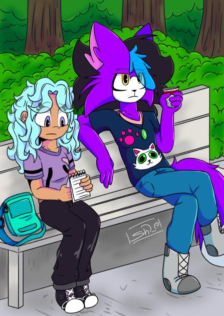En el parque - ibisPaint