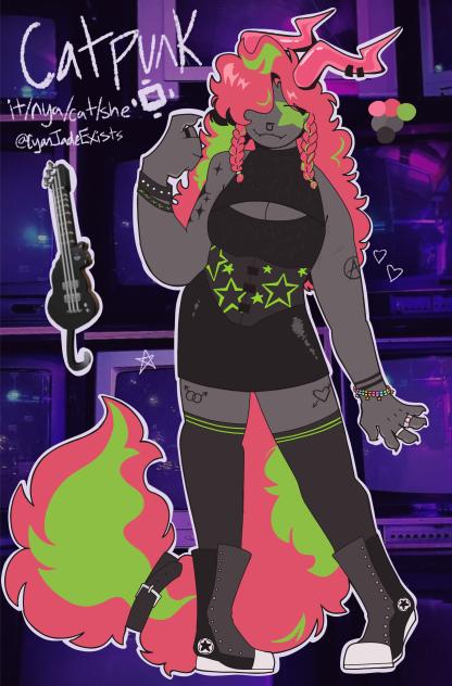 CATPUNK!! phighting oc - ibisPaint