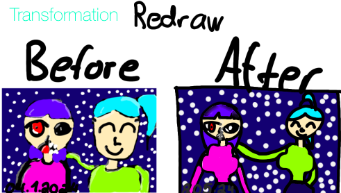 Transformation😱😭 Redraw! - ibisPaint
