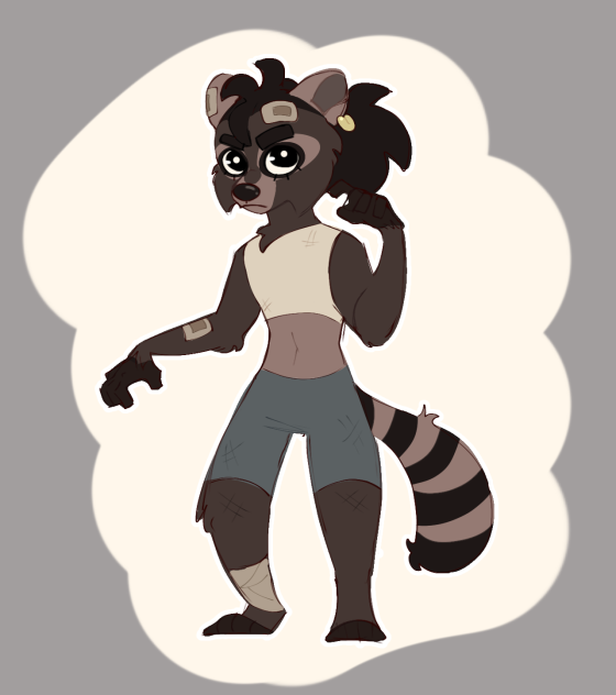 Ru the Racoon - ibisPaint