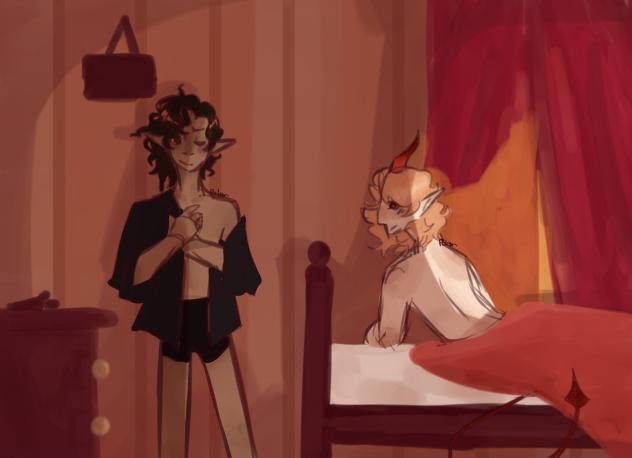 my dear, divinity has nothing on you - ibisPaint