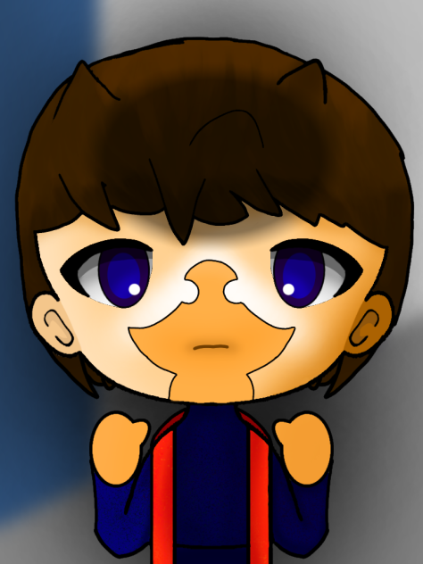 guy, who press face against glass - ibisPaint