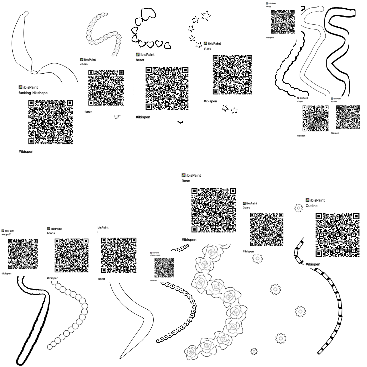 Outline brushes - ibisPaint