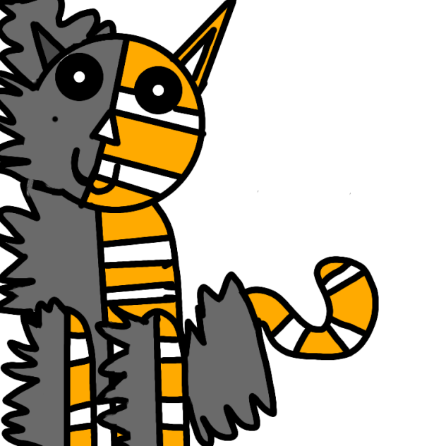 wolfcat (wolf and a cat mixed) - ibisPaint