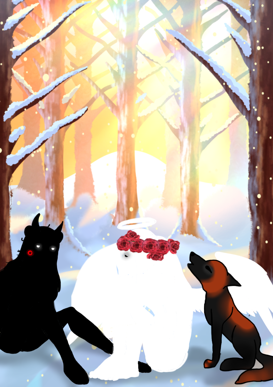 max and rose and lily singing - ibisPaint