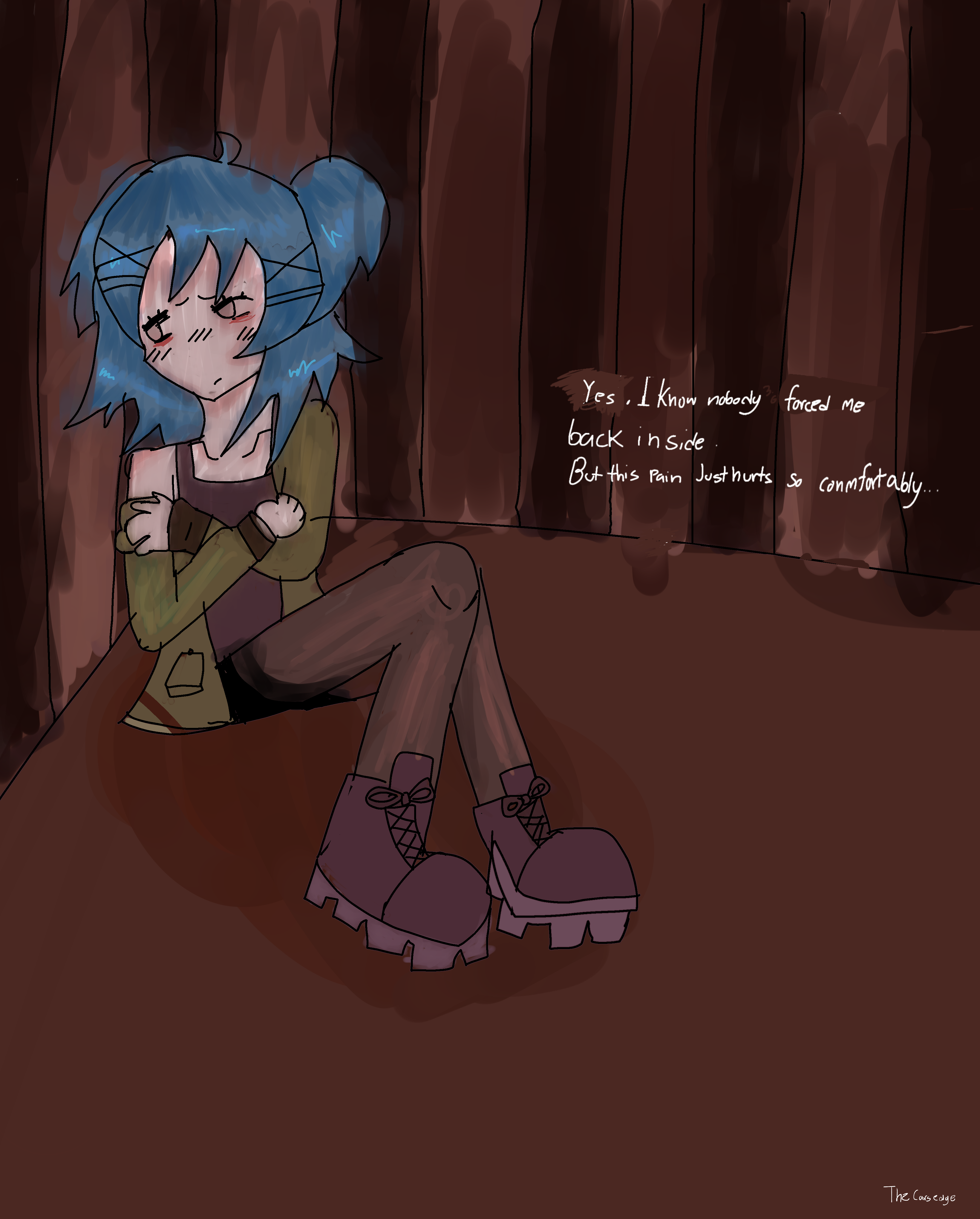 …pain sometime feels comfortable.. - ibisPaint