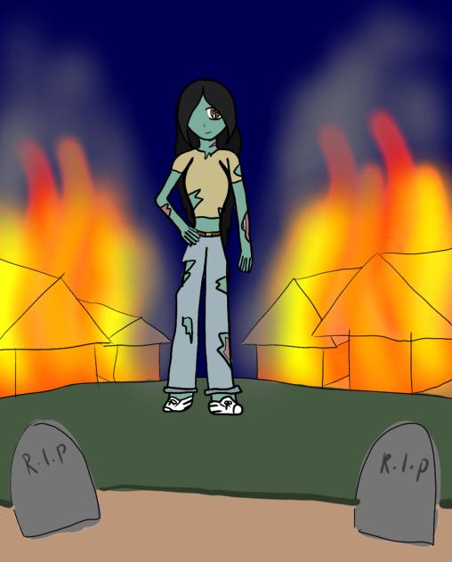 Zombie Girl - ibisPaint