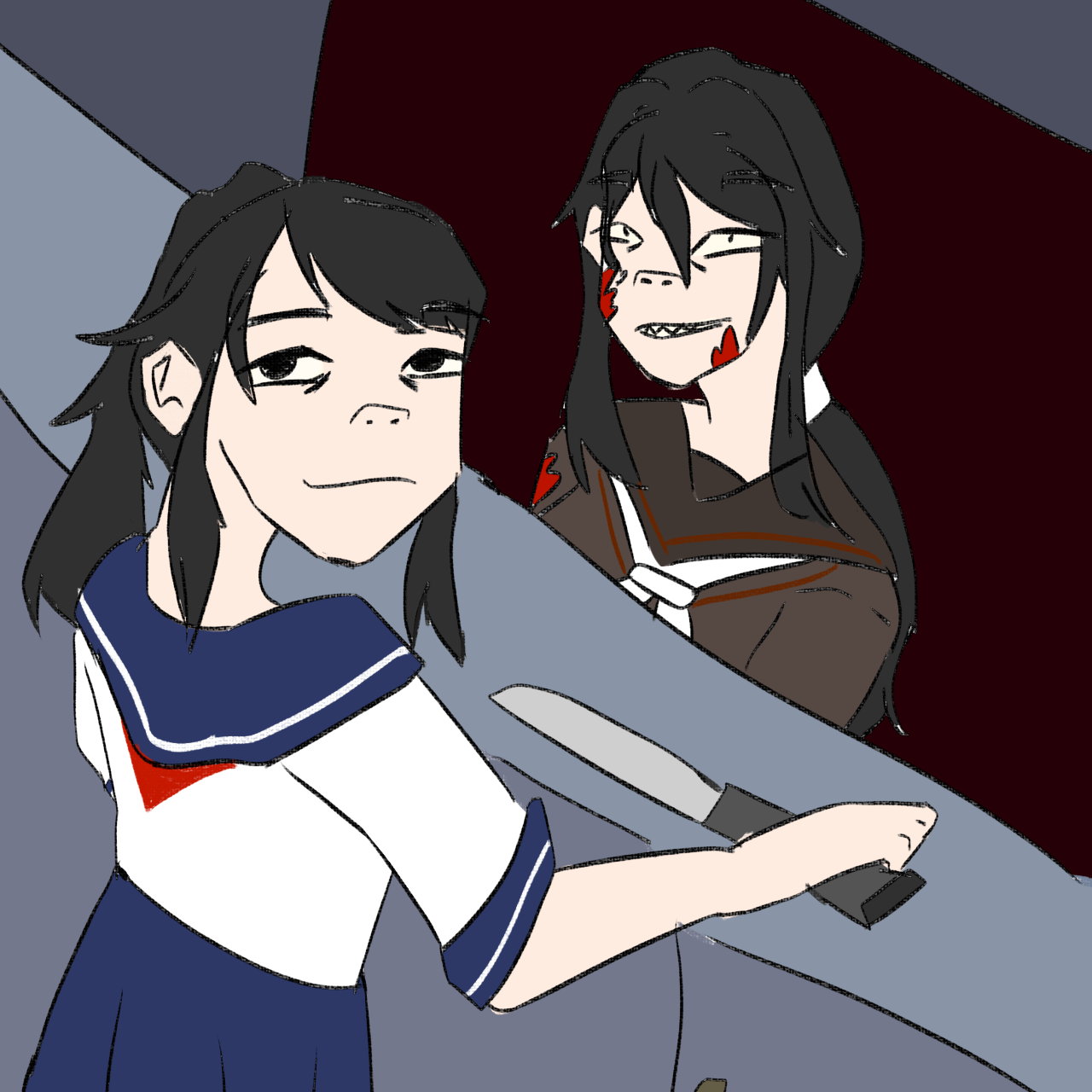 Ayano and her mother - ibisPaint