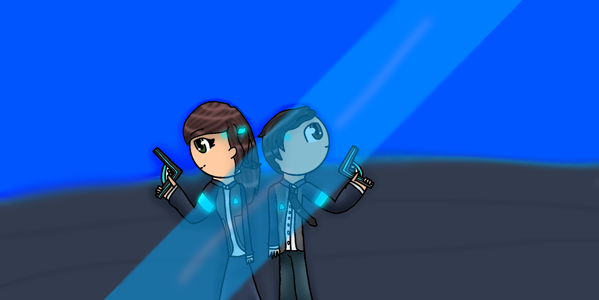 Goldy and connor speedpaint (DBH) - ibisPaint