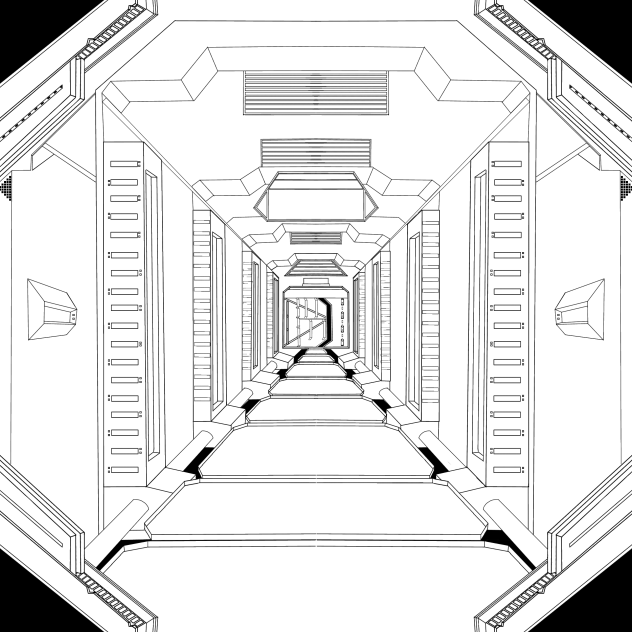 Spacecraft interior - ibisPaint