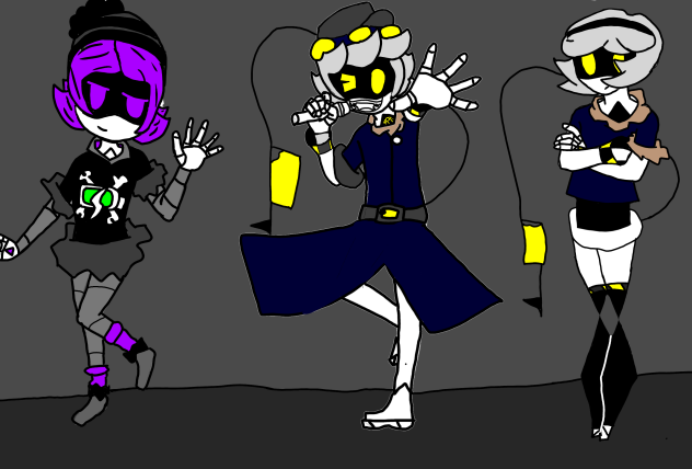 N,V and uzi at prom - ibisPaint