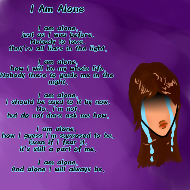 I am Alone -poem- - ibisPaint